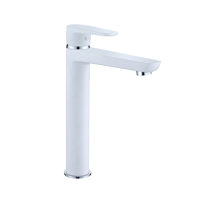 China White Tall Mixer Hot And Cold function brass faucet for basin ...